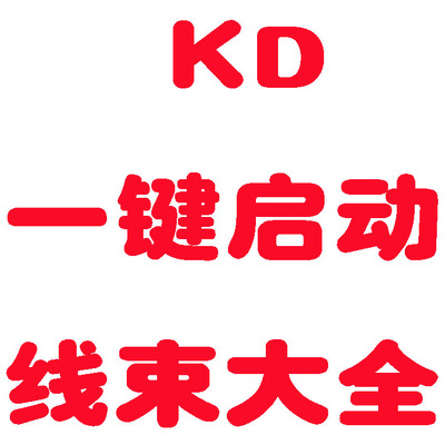 KD一键启动线束大全 44种大类端口 更多线束更新中 安装一键启动