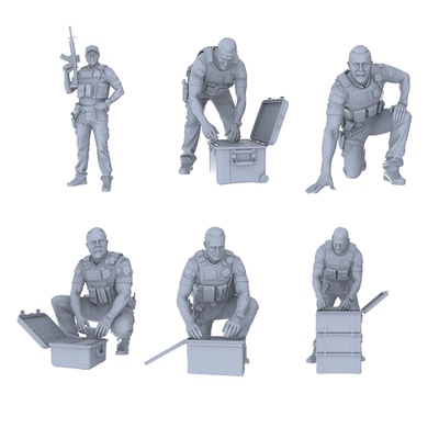 MRY-SFW LYGR570  美国警察六人组 作战  1set