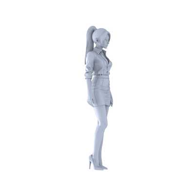 MRY-SFW LYTR708  微缩景观树脂人偶 职场女文员 办公姿态 5 人组