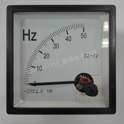 CZ-72  50HZ/10V 20MA 频率表  指针式频率表 直流DC变频器专用表
