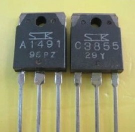 进口拆机三肯功放配对管 2SA1491 2SC3855  A1491 C3855 一对5元