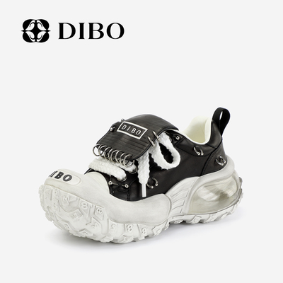 DIBO碲铂潮流复古做旧擦色老爹鞋