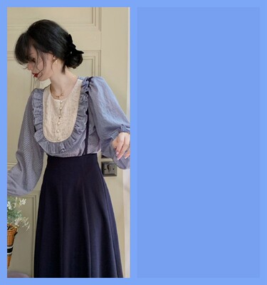 1826丹丹纸样服装1：1裁剪图纸打版DIY宽松衬衣上衣春秋