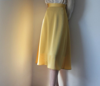 1048丹丹纸样服装1：1裁剪图纸打版DIY半身裙中长裙丝缎面裙子