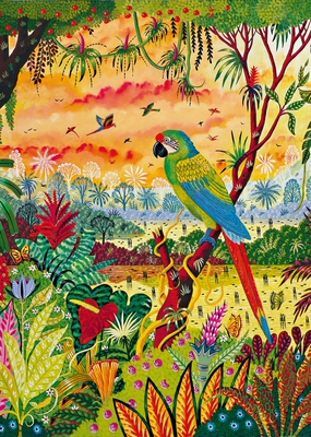 奥地利益智动物鹦鹉拼图