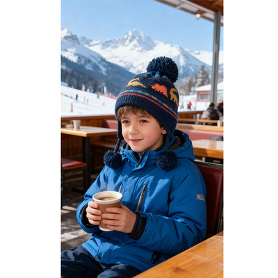 【现货清仓】NEXT正品男童恐龙帽冬天加厚针织保暖毛线帽儿童帽子