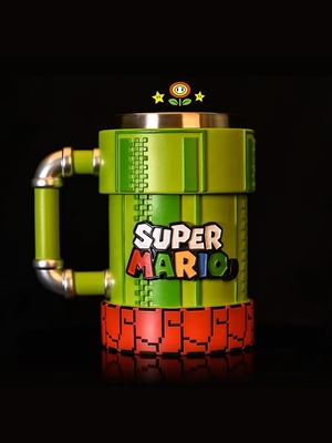 全款现货PSD STUDIO干杯系列超级水管工杯GK手办马里奥不锈钢杯