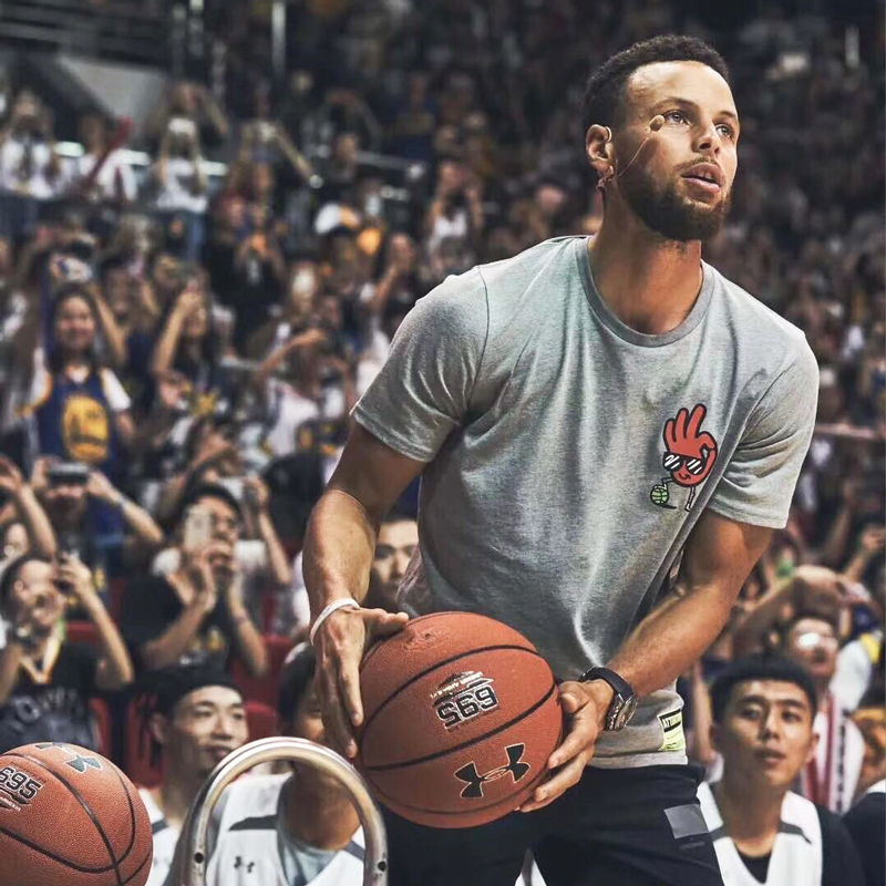 尾货处理CURRY库里中国行RUIN THE GAME宽松篮球运动纯棉短袖T恤_虎窝淘