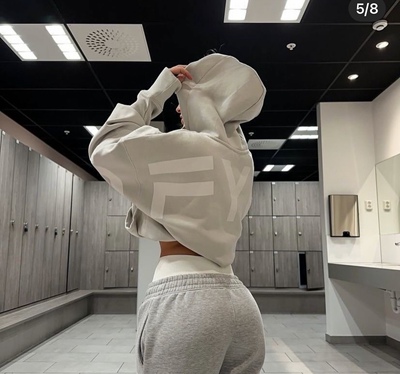 DakaFit DFYNE加绒卫衣透气亲肤柔软瑜伽运动健身连帽卫衣男女