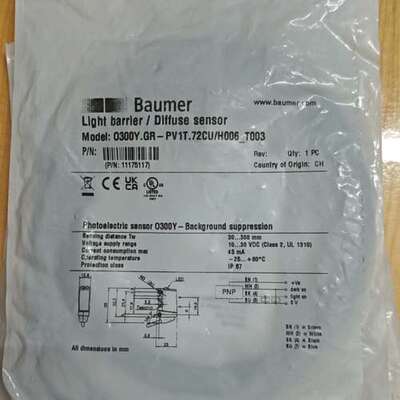 Baumer堡盟 O300Y.GR-11175117议价