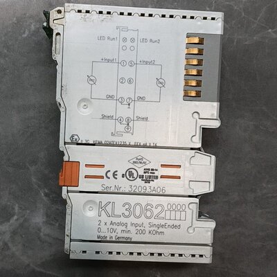 倍福KL3062模块，2路模拟量输入，0-10V，原(议价)