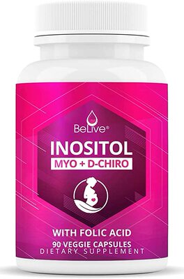 美国代购Myo-Inositol & D-Chiro Inositol Capsules with Folic