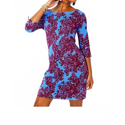 代购Lilly Pulitzer女士连衣裙显瘦防晒雪纺印花夏季度假短裙