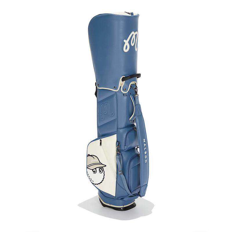 海外代购MALBON GOLF男女高尔夫球包可机洗收纳蓝色印花球场