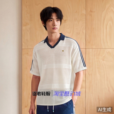 阿迪达斯三叶草男女短袖POLO衫