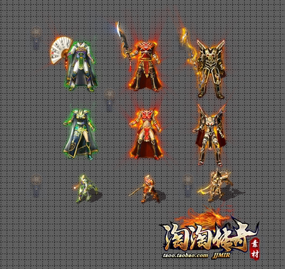 传奇复古剑甲 天魔天尊法神(男女) 高清动态赤月套装 内外观齐全