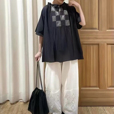 胸围130以上胖瘦都可以穿全棉日单外贸长袖衬衫女设计感小众上衣