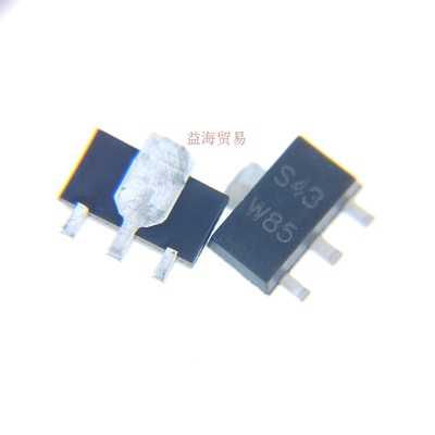 PBSS4350X 丝印S43 贴片SOT-89 三极管 50V3A NPN管 全新原装