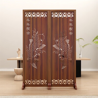 屏风隔断客厅折叠移动简约现代中式复古办公室隔断墙卧室遮挡家用