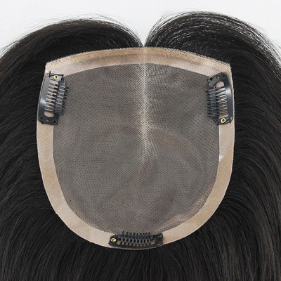 轻薄假发片随意分缝全真发可烫染