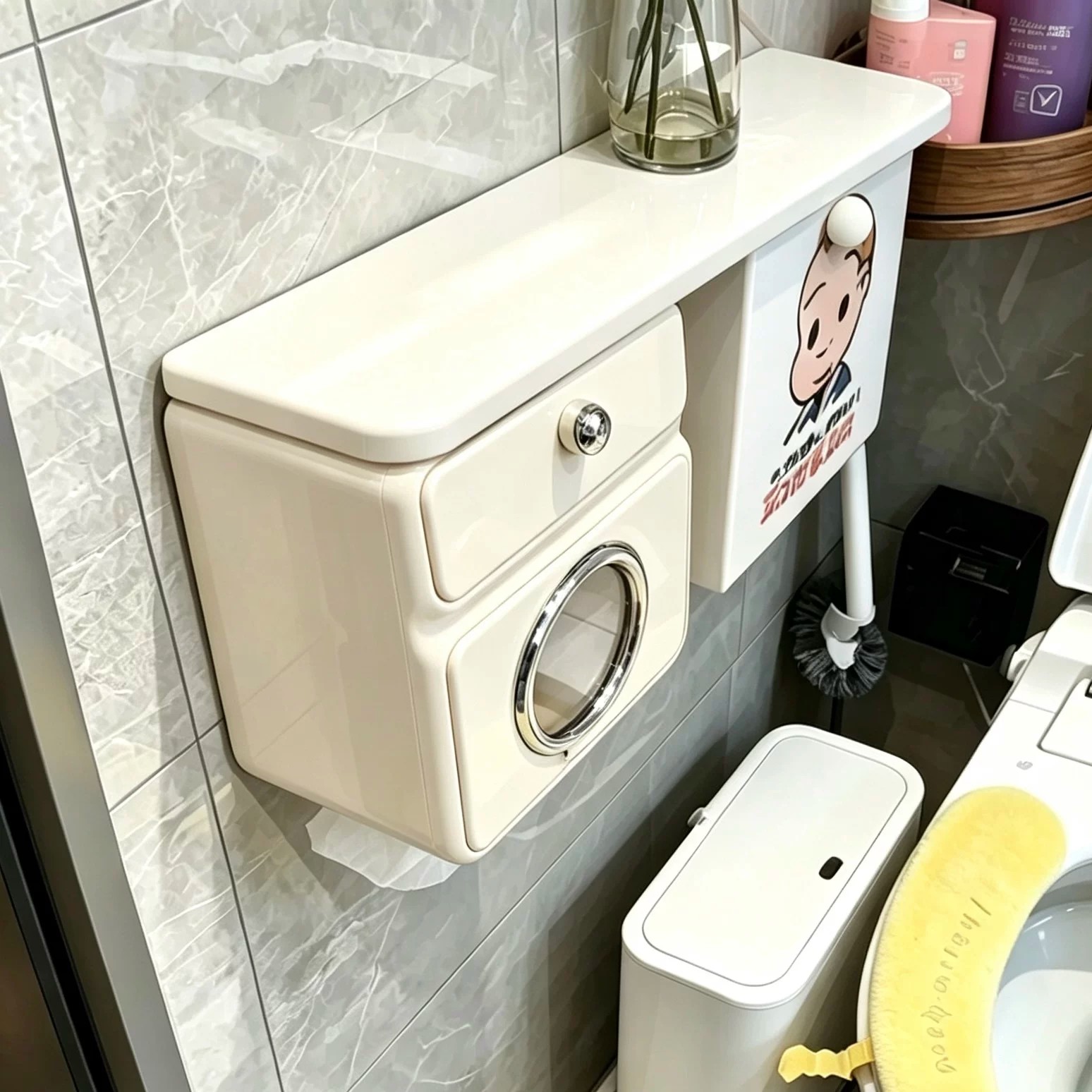 浴室壁挂式纸巾盒多家用功能收纳盒卫生间防水纸巾架子厕所卷纸器