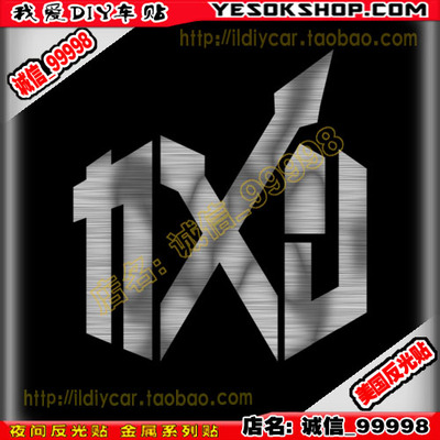 骑士ZIO20周年贴纸反光