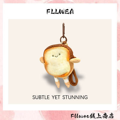 FLLWEA卡皮巴拉钱包口红耳机零钱包笔袋二次元呆萌可爱包包挂饰