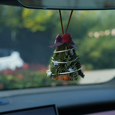 圣诞树车挂车内挂件装饰节日礼物