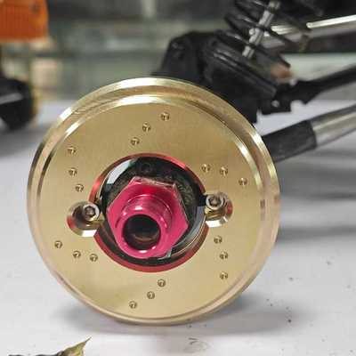 1/6攀爬车 易控4061 底盘护甲套装 黄铜配重块