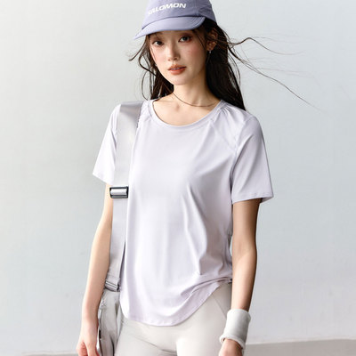 zumba上衣紫色多巴胺风速干短袖t恤尊巴舞蹈服女款