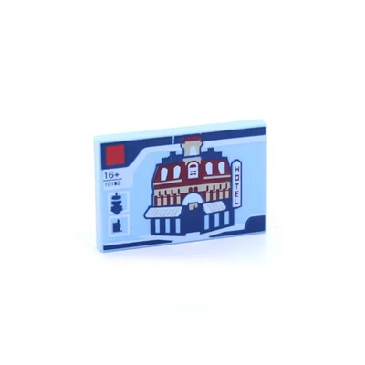 乐高转角咖啡厅浅蓝色26603