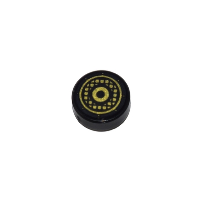 印刷圆板黑色乐高98138