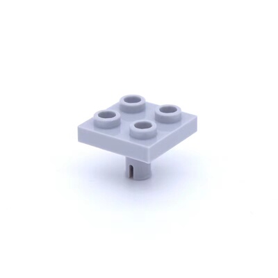 底部带栓板浅灰色乐高2476零件