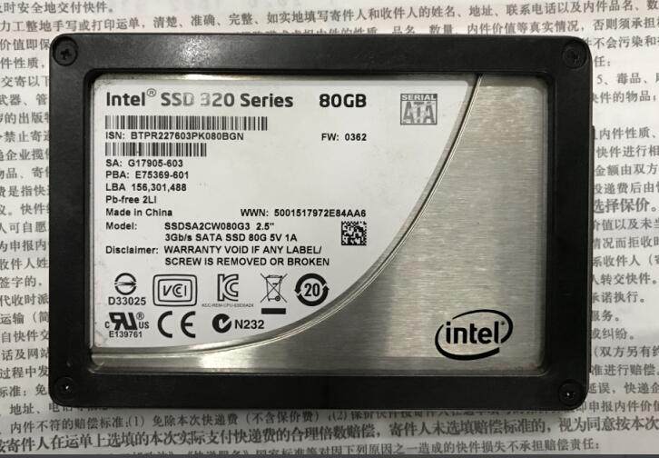 正品 Intel/英特尔 320 80G SSD固态硬盘2.5寸 SSDSA2CW080G3议_虎窝淘