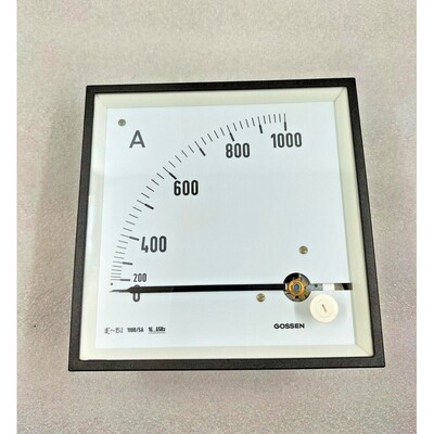 GOSSEN AQS 144 AMMETER 0-1000 AMPERES 1620EBE11