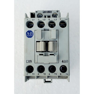 ALLEN-BRADLEY 100-C09 400 CONTACTOR 460V @ 5 HP 120 VOLT COI