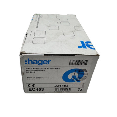 HAGER 231453 EC453 PACK AFFICHEUR MODULAIRE MULTI-ENERGIES R