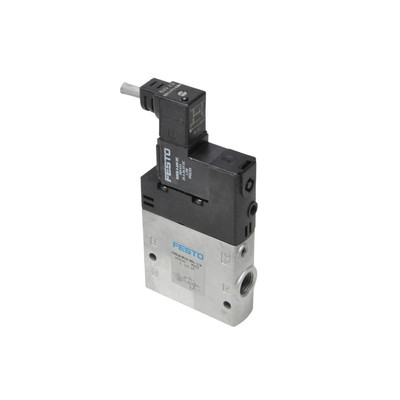 FESTO 电磁阀 CPE18-M1H-3GL-1/4 163141 + KMEB-1-24-5-LED 1516