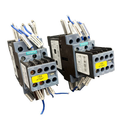 SIEMENS 3RT2025-1BB44 + 3RH2911-1HA11 CIRCUIT BREAKER x2pc