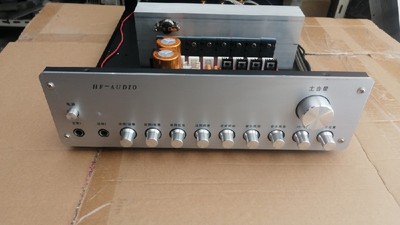 立体声卡拉OK前后一体2X200w功放（LM4610前级+M65831OK混响）