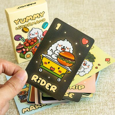 【官方正版】啵叽美味雷诺曼原创设计利诺漫桌游40张5.7*8.7cm