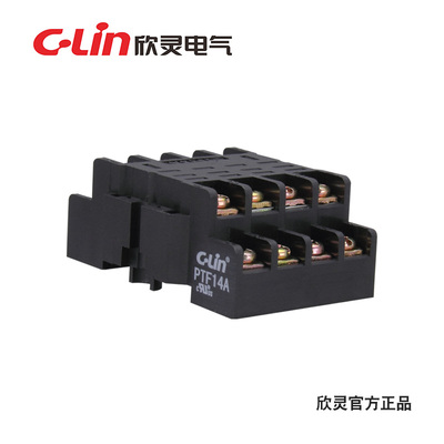 欣灵电气 插座PTF-14A 配用HH64P HHC68A LY4N JQX-13F-4Z底座