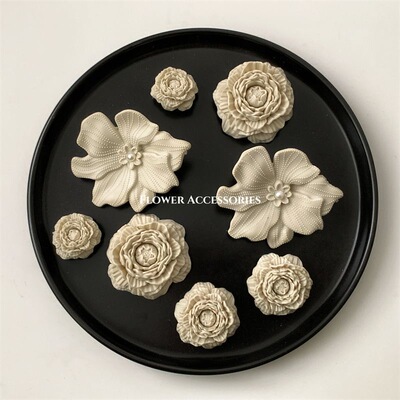 明星白鹿同款Cros经典泡芙花束洞洞鞋扣一套8朵杜鹃鞋花2025新款