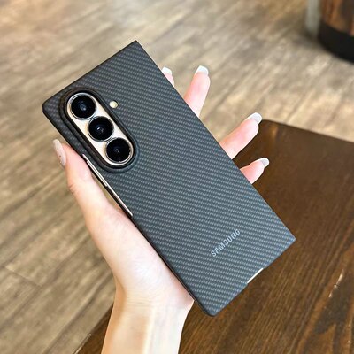 适用于三星ZFold7凯夫拉纹官方同款保护壳W26超薄碳纤维纹路zfold7送钢化膜高档轻奢