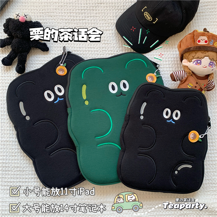 韩国ins风11寸iPad平板收纳包14寸笔记本内胆包macbook电脑保护套_虎窝淘