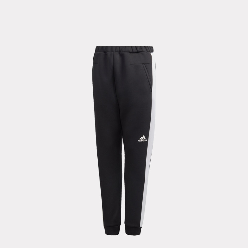 Adidas阿迪达斯儿童中大童运动裤跑步训练休闲透气收口长裤GD9145
