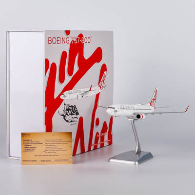 合金飞机模型维珍航空B737