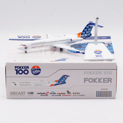 合金飞机模型FOKKER100