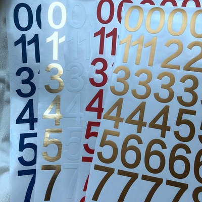 热销即时贴纸4CM高防水多色儿童游戏贴食堂餐厅办公数字编号