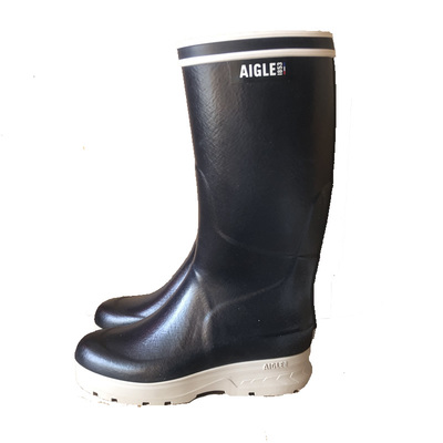 新款法国产AIGLE艾高男士高筒雨靴天然橡胶防滑耐磨雨鞋水鞋NA962